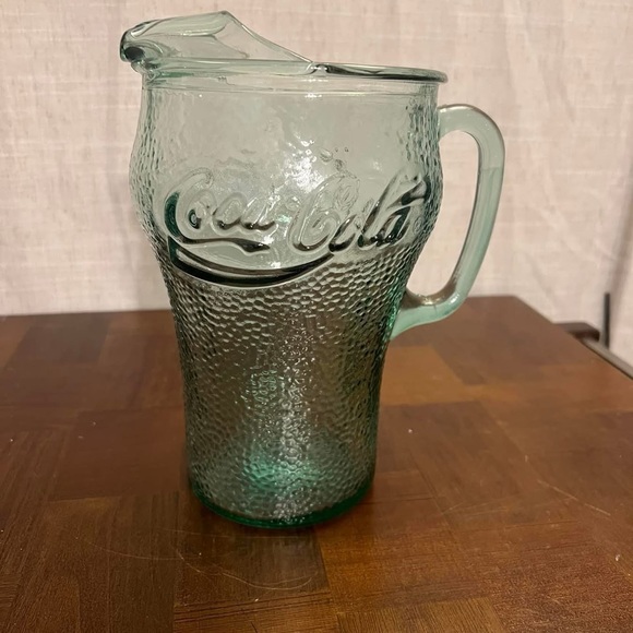 Coca Cola | Dining | Vintage Cocacola Coke Embossed Pebbled Green Glass ...
